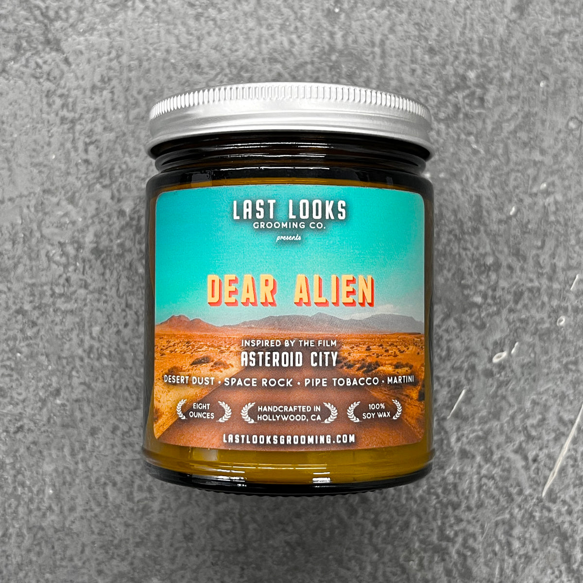 Dear Alien | Movie Candle Inspired by Asteroid City + Wes Anderson – Last Looks Grooming